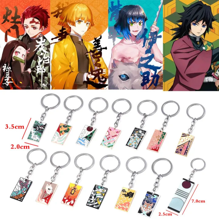 Anime Demon Slayer Kimetsu No Yaiba Keychain Kamado Tanjirou Kamado ...