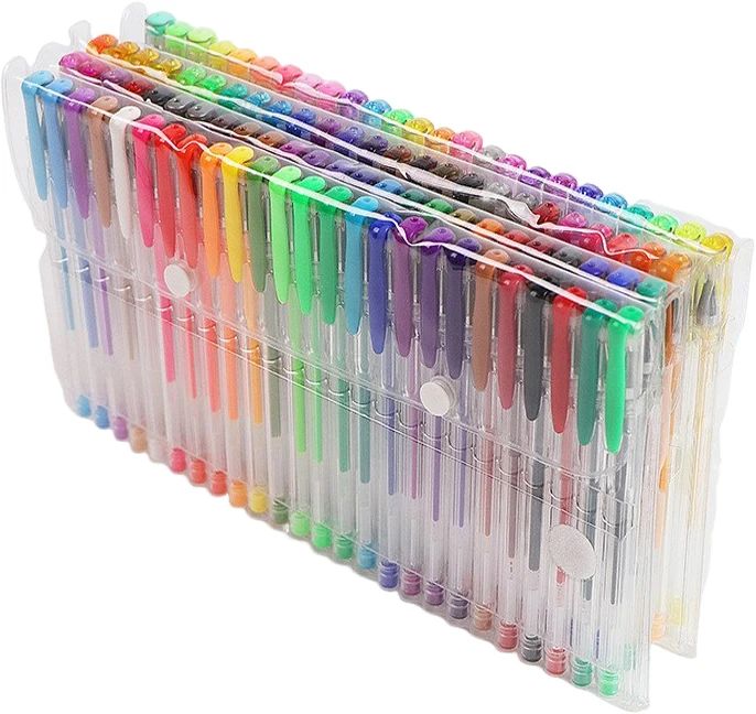 100/5Pcs Gel Pen Set 100 Colored Gel Pens for Coloring Books Drawing ...