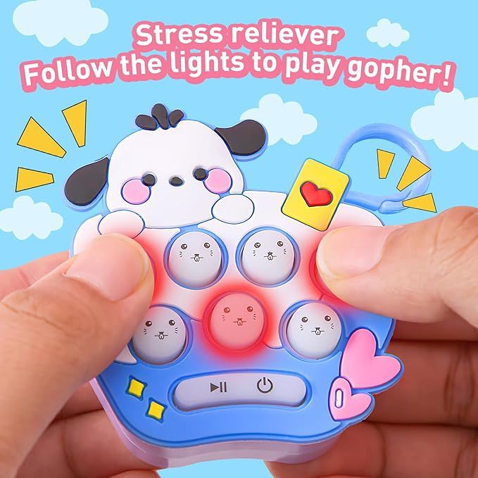 Mini Whack-a-mole Game Keychain, hack a Mole Memory Game, Light Up Pop ...