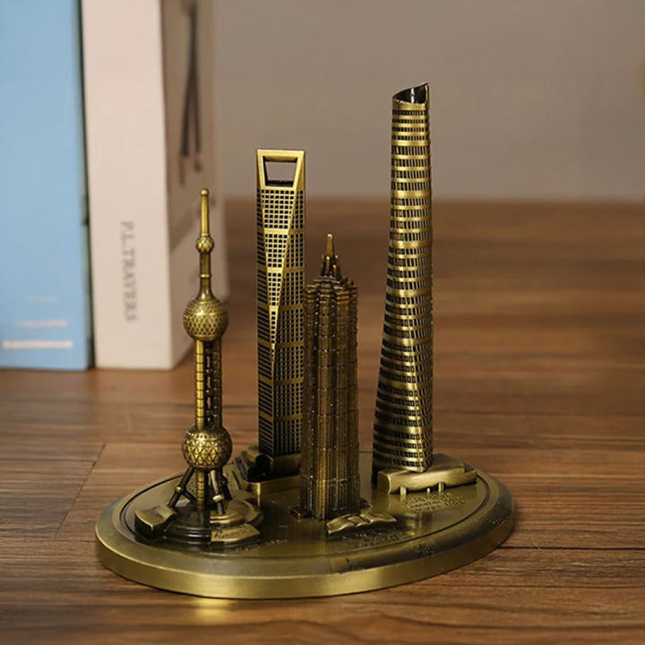 Shanghai Skyline Architecture Model Replica - Collectible Souvenir ...