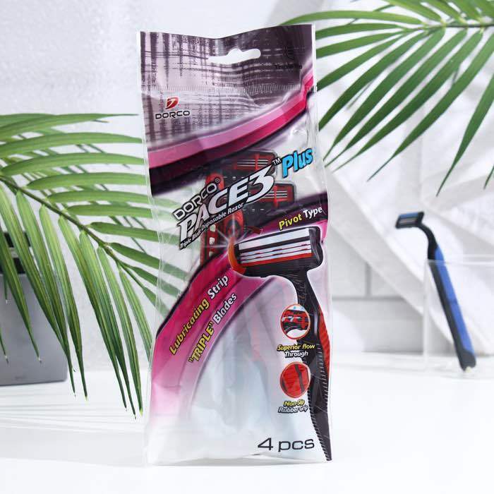 Razor-Dorco Pace 3 Triple Blade Disposable Razor(pack of 4pcs) | Daraz ...