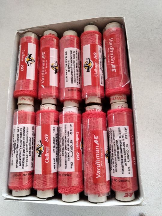 Spun Thered Dhago 20 Pcs Red Colors | Daraz.com.np