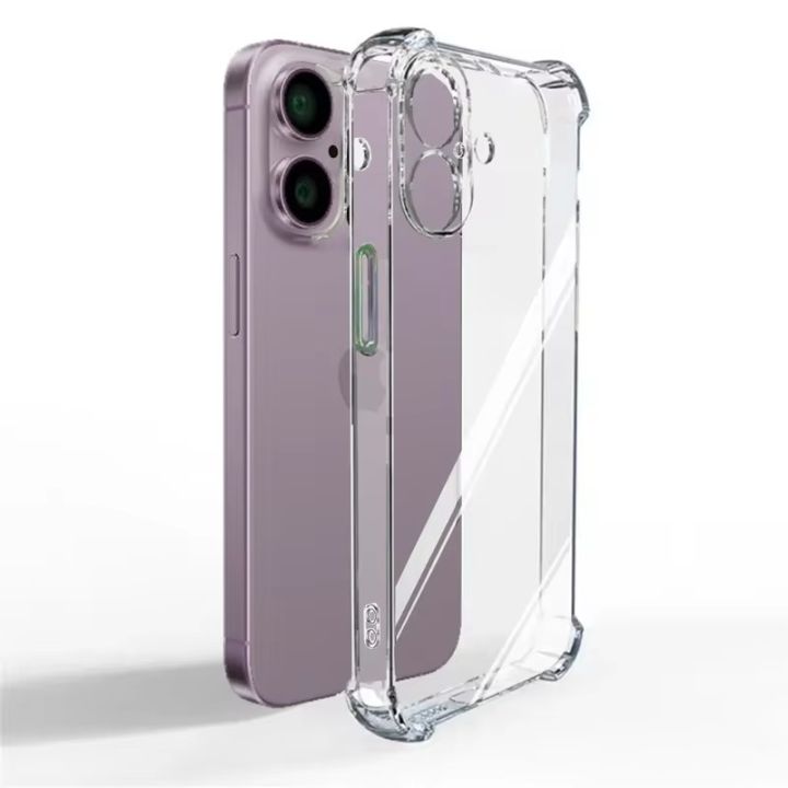 Air Bag Anti Fall Clear Case For iPhone 16 Pro Max 16 Plus Transparent ...