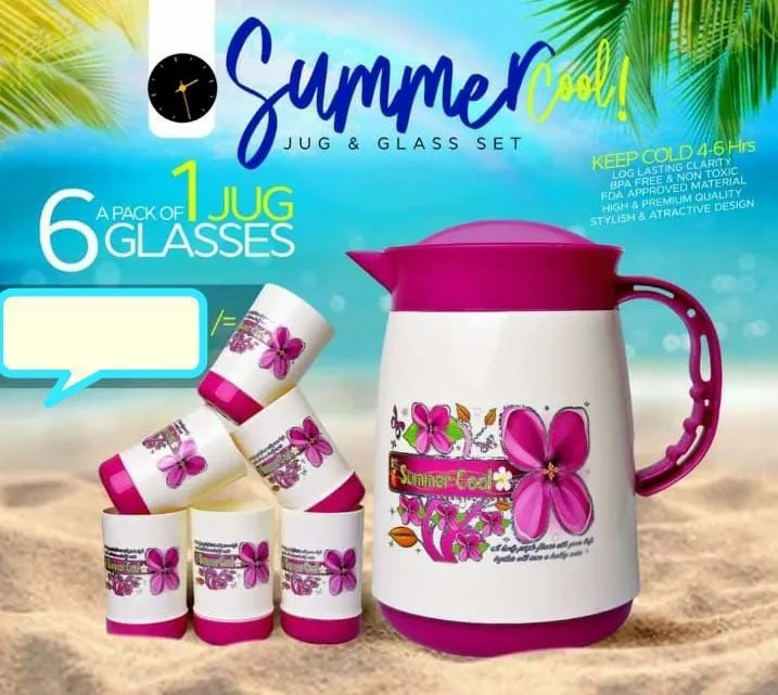 6pcs Glass and 1pcs Jug Set with Box Packing | Daraz.pk
