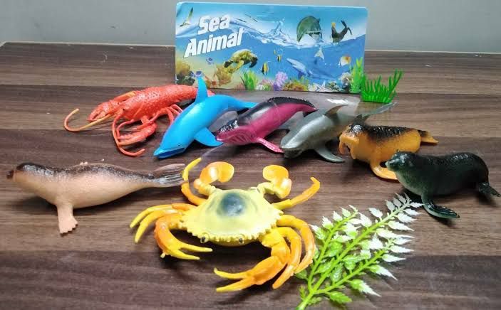 Sea Animals Toy Set for kids in Rubber/Size 6 inch Good quality | Daraz.pk