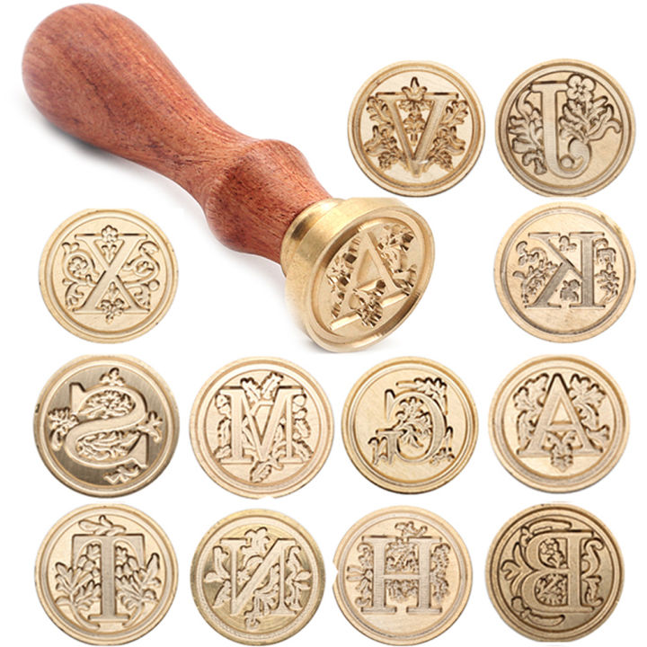 Wax Seal Copper Head Curlicue Vintage 26 Letters DIY Scrapbooking ...