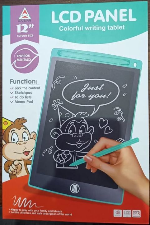 12" Inch LCD Panel Colorful Writing Table For Kids | Daraz.com.np