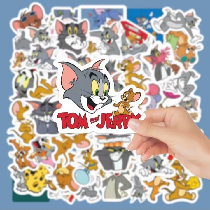 25 cute tom and Jerry stickers for kids phone case etc | Daraz.pk