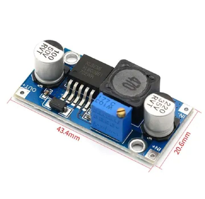 XL6009 DC-DC Booster Converter Module 3V-32V to 5V-35V 4A Adjustable Step-up Voltage Regulator ...