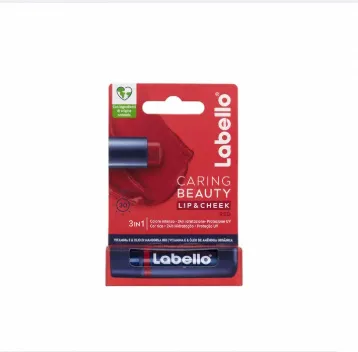 Labello Caring Beauty Lip & Cheek Red 4.8g, Lip and Cheek Butter with a ...
