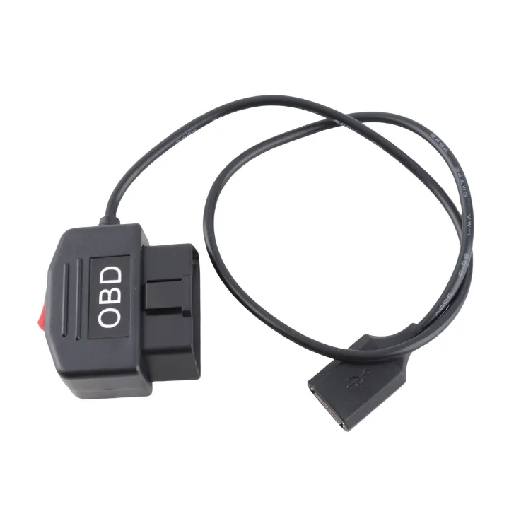 Dash Cam Hardwire Kit Buck Line OBD To USB Adapter Cable For Dashcam ...