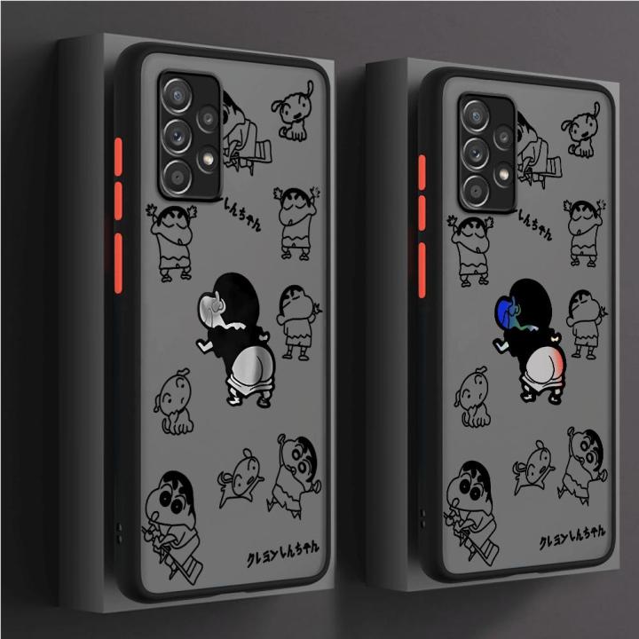Anime Crayon S-Shin-chan Phone Case for Samsung Galaxy A52 A72 A12 A13 ...