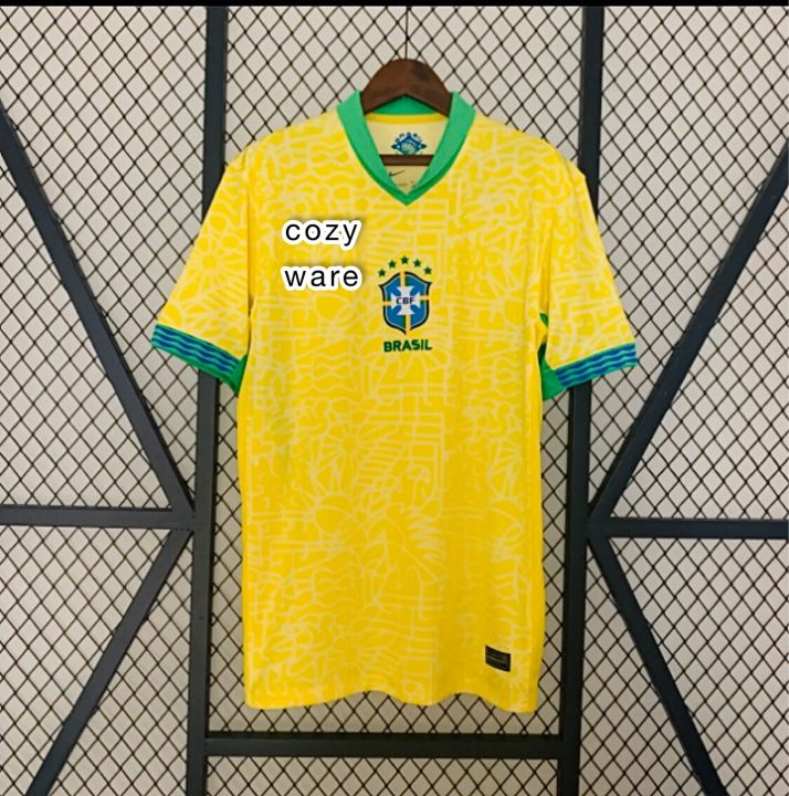 Good Quality Brazil Home Copa America 2024 Official Jersey | Daraz.com.bd