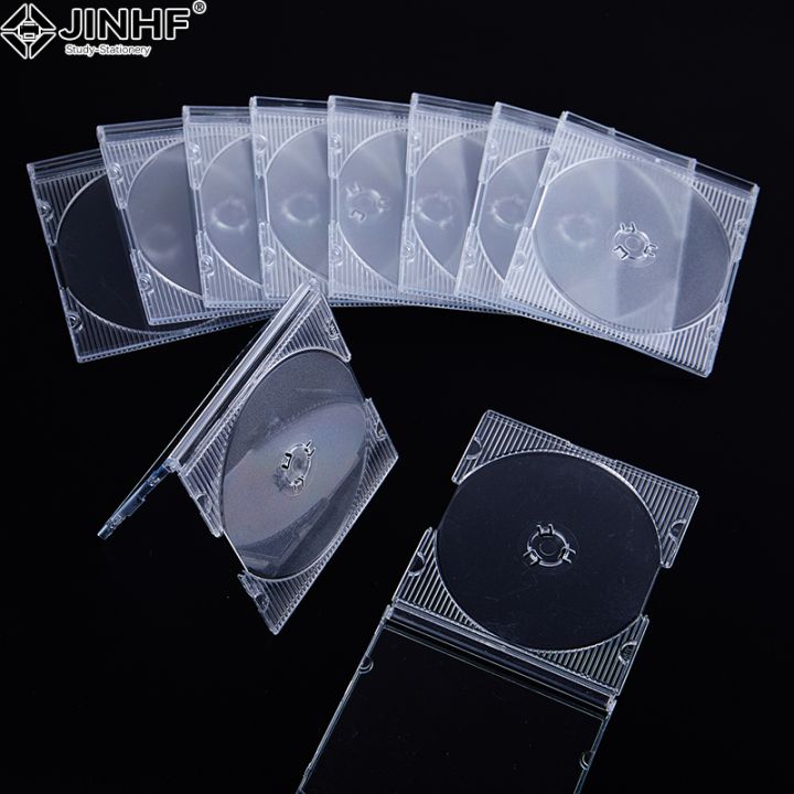 5/10pcs 8cm CD DVD Disc Box Transparent Single Disc Storage Boxes DVD ...