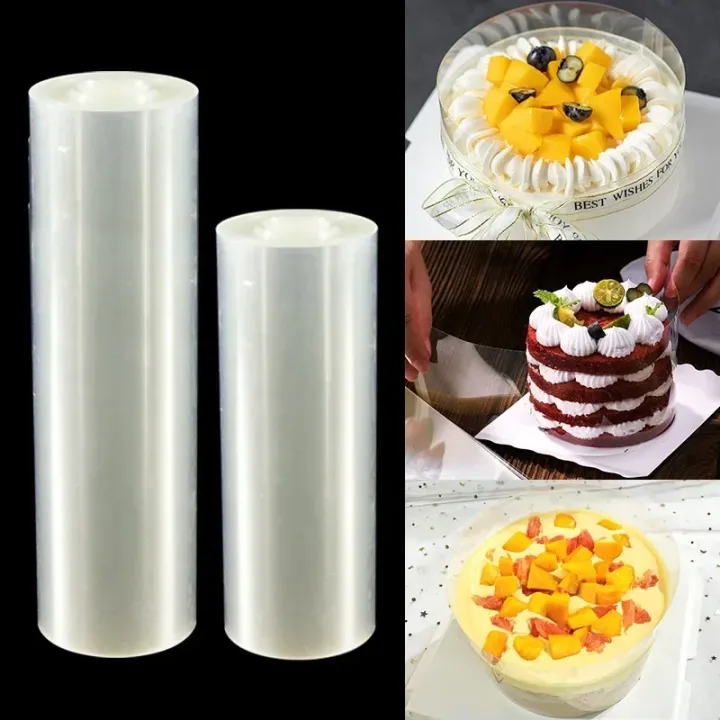 Transparent Mousse Cake Surround Film Cake Collars Acetate Cake Collar ...