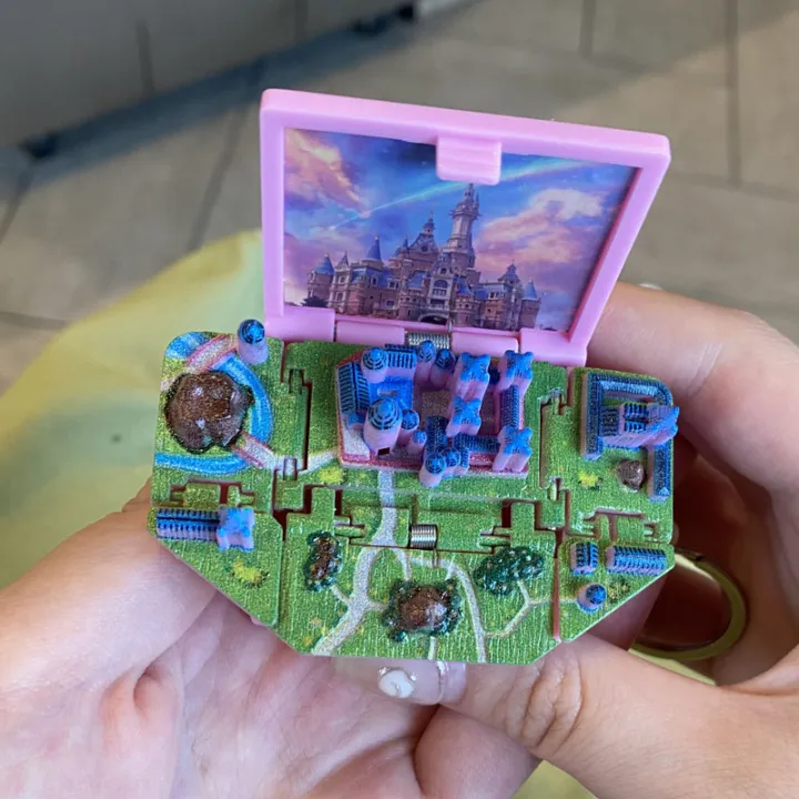 3D Magic Castle Hidden World Foldable Book Keychain Pop Up Surprise Pop ...