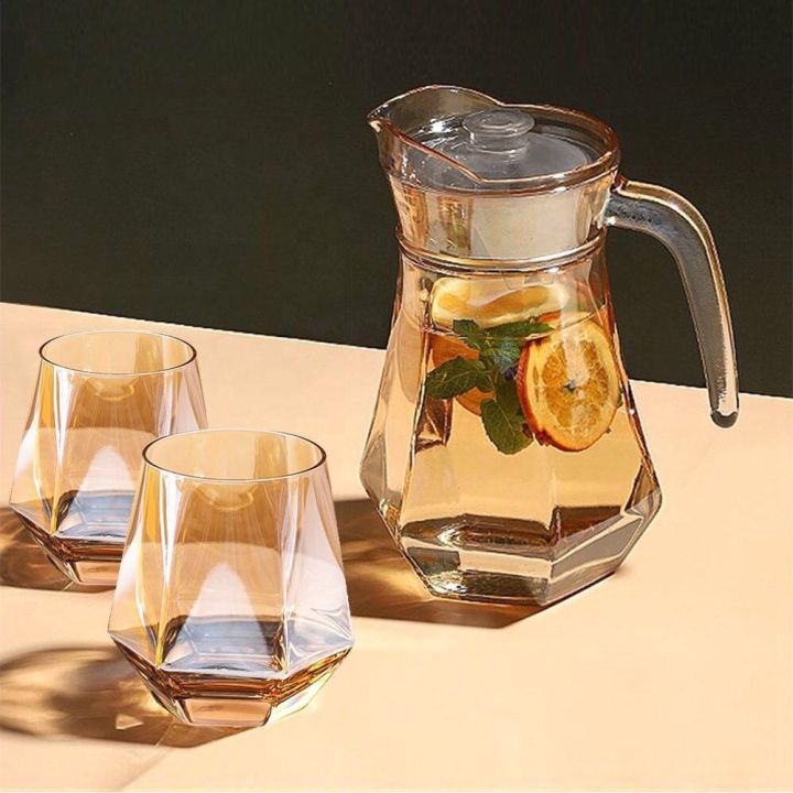 7 Pcs Italian Premium Jug with Glass Set, Juice , Water Jug with ...