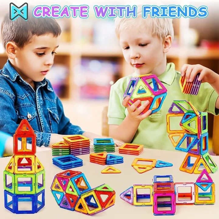 Montessori Education Magnetic Building Blocks DIY Magnets Toys Big Size ...