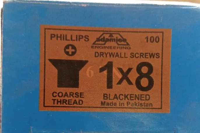 ADAMJEE BUGLE HEAD DRYWALL SCREWS BLACK SCREW FURNITURE SCREW WOOD ...