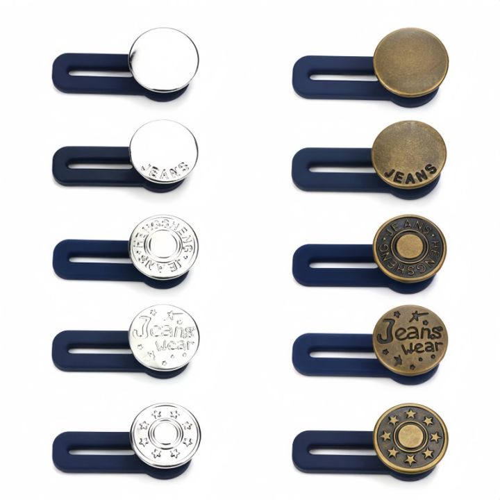 10 Pcs Retractable Buttons For Men Or Women,No Sewing Pants Waist ...