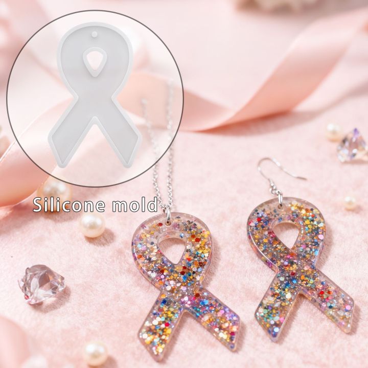 DIY Ribbon Earring Resin Molds, Earring Pendant Molds, Keychain ...