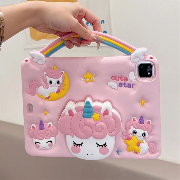 Kids Silicone Case For New iPad A16 11th/10th Generation iPad Air11 M3 ...