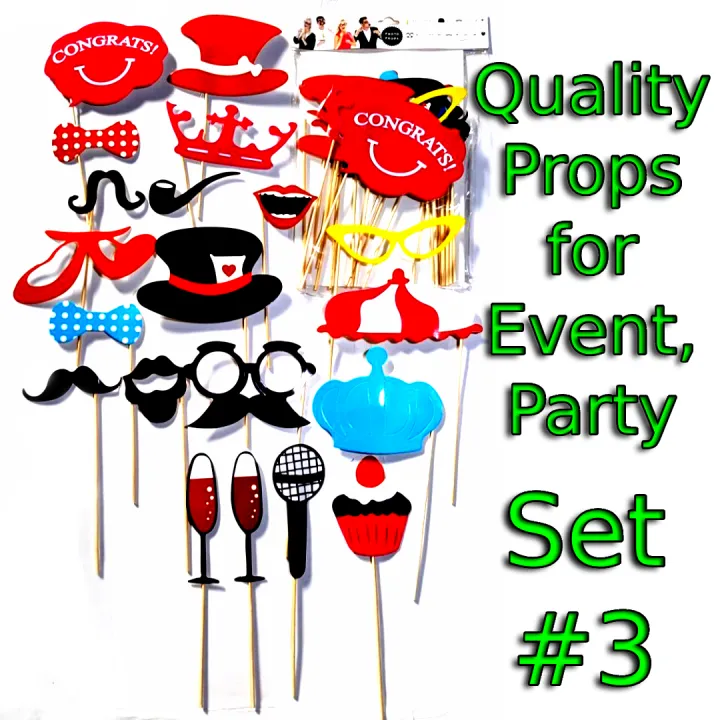 Design 7 Desi Wedding Props Kit - Funny Mustaches, Glasses, Signs ...