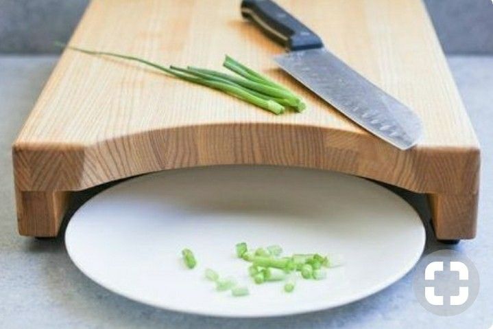 Title: Innovative Wooden Cutting Board with Built-in Plate Slot – Smart ...