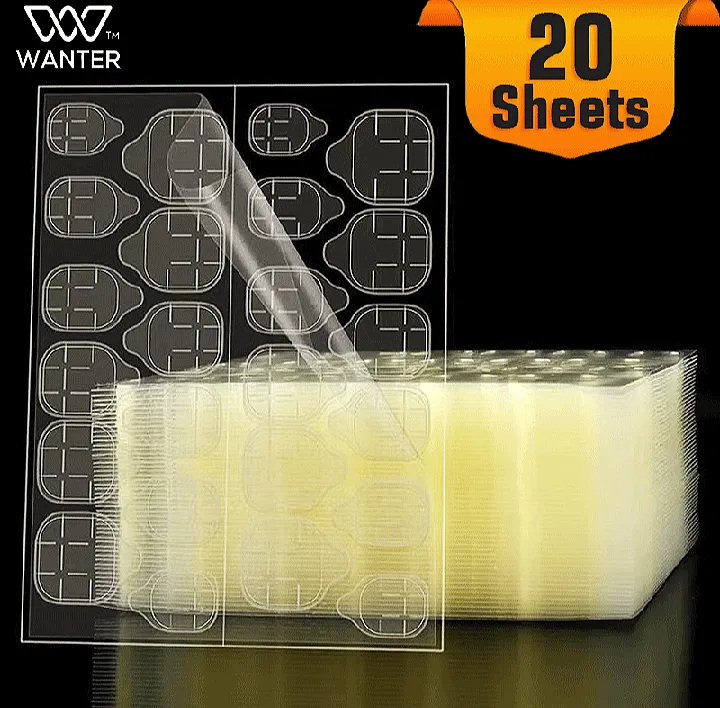 WANTER , 20 / 10 / 3 ,Sheets Nail Adhesive Tabs – Strong, Invisible ...