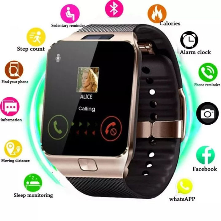 DZ09 Smart Watch Touch Screen Waterproof Sport Fitness Tracker Bracelet ...