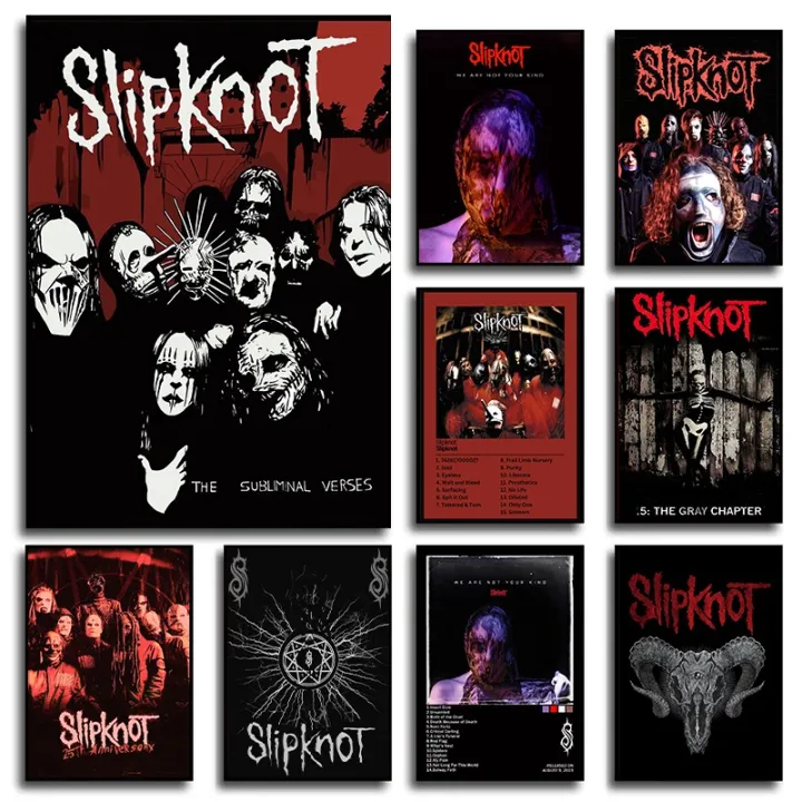 Heavy Metal Band Rap-Metal Music S-Slipknot Album Cover Poster Canvas ...