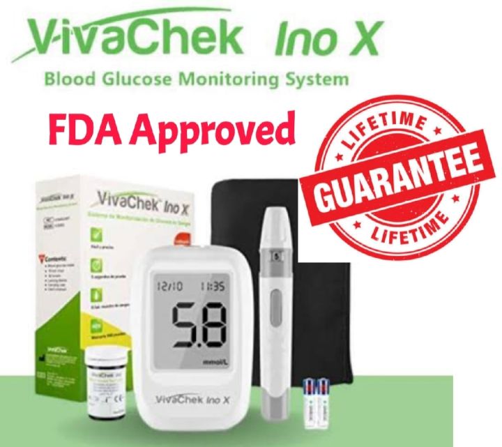 VivaChek Ino X Blood Glucose Monitor – Digital Glucometer with 10 Free ...
