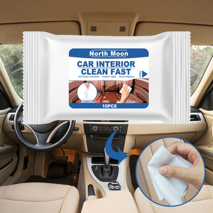 Auto Car Interior Anti-Fog Clean Wipe Disposable Carpet Seat Wet Towel ...