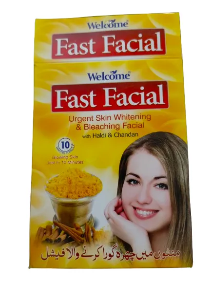 FAST FACIAL Urgent Skin Whitening & Bleaching Facial with Haldi ...