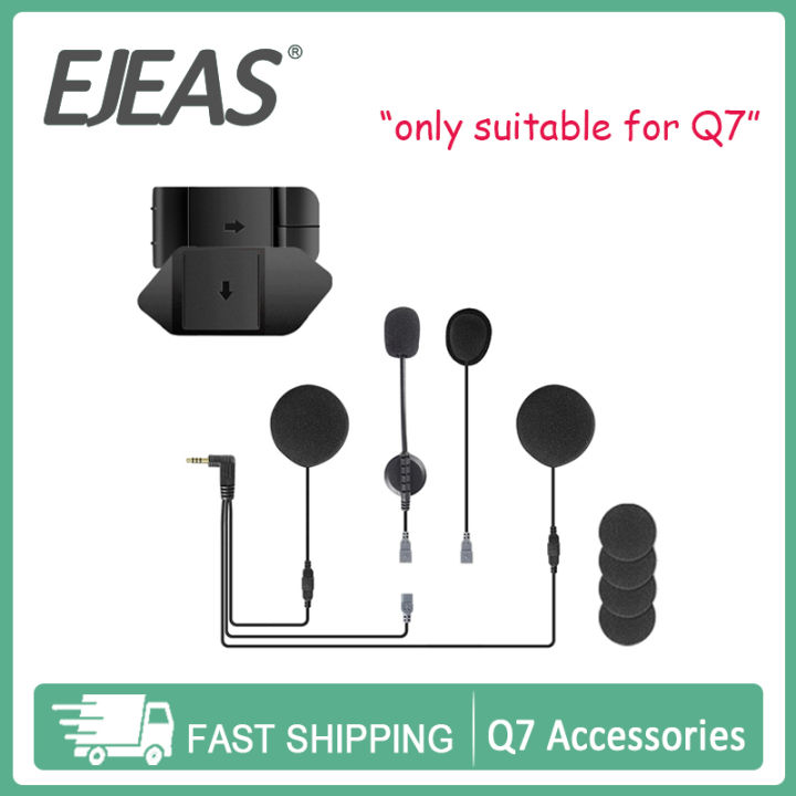 EJEAS 2 in1 3.5mm Headset with Foam Speaker Microphone Mounting Clip ...