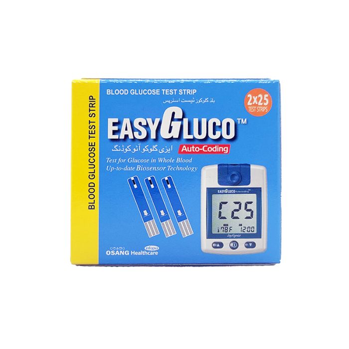 EASY GLUCO GLUCOMETER SUGAR TESTING STRIPS 2 X 25 ONLY STRIPS + 10 ...