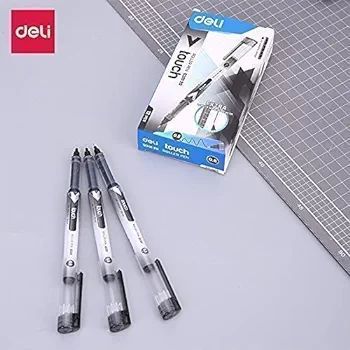 Deli Roller Pen 0.5mm Black EQ20120 (12PC) | Daraz.com.bd