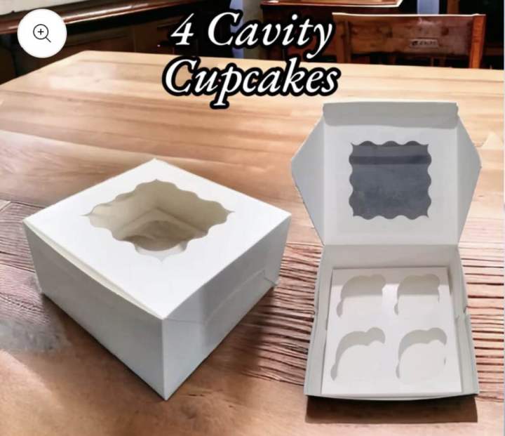 4 Cavity Cupcake Box | Daraz.pk