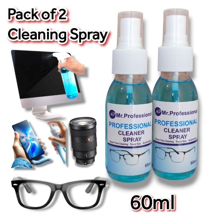 2 Cleaning spray for mobiles screen, camera lenses, eye glasses, tv led ...