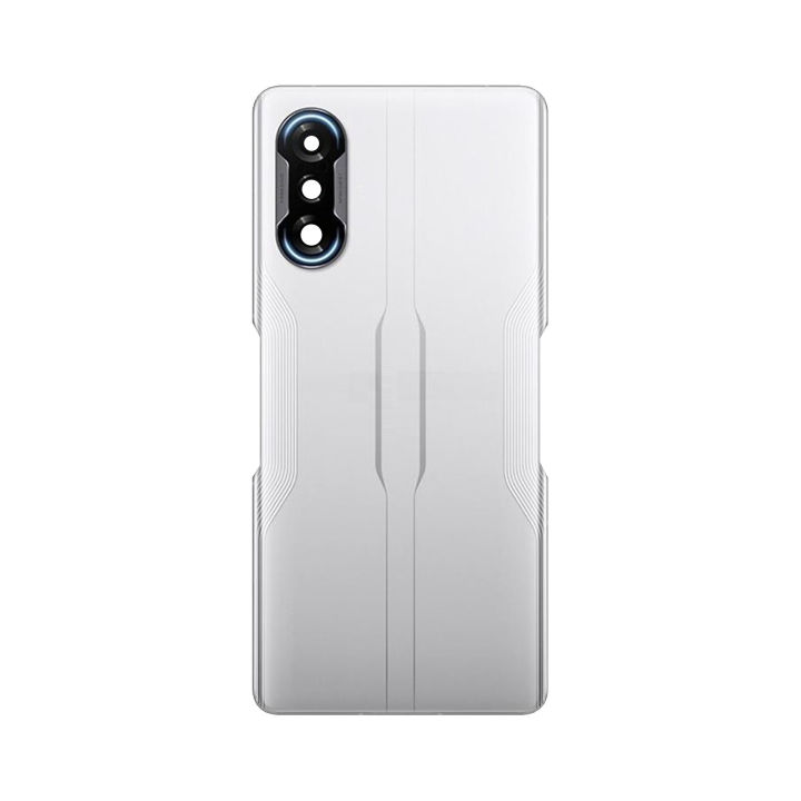 Xiaomi Redmi K40 Gaming Housing Back Door with Camera Glass - Silver ...