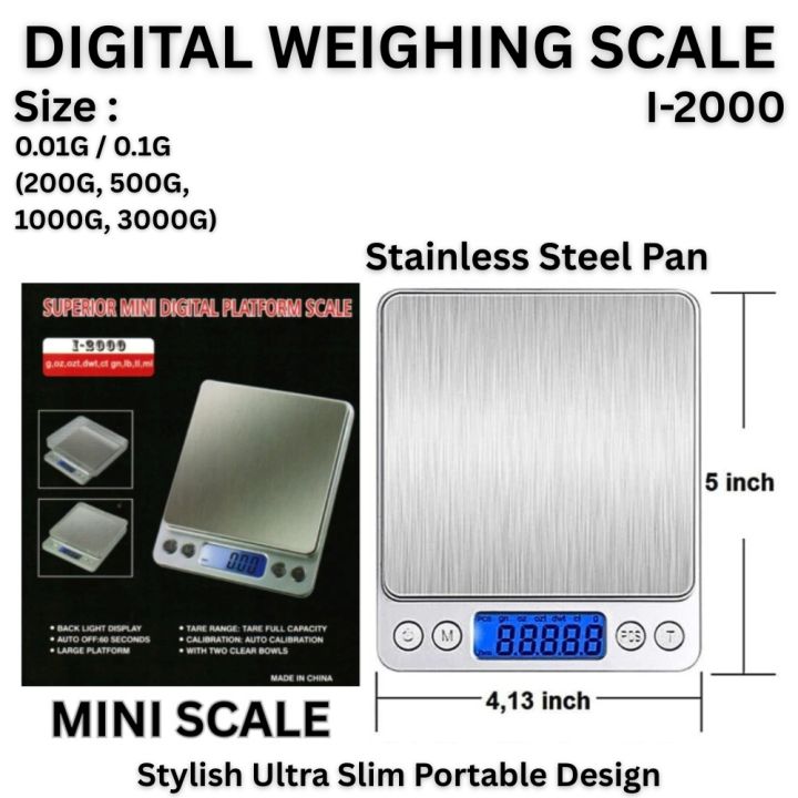 Digital Scale Mini 0.01g / 0.1g High Precision Jewelry Gold Scientific ...