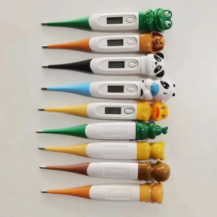 1pc Baby Cartoon Digital Thermometer Oral Armpit Flexible Tip ...