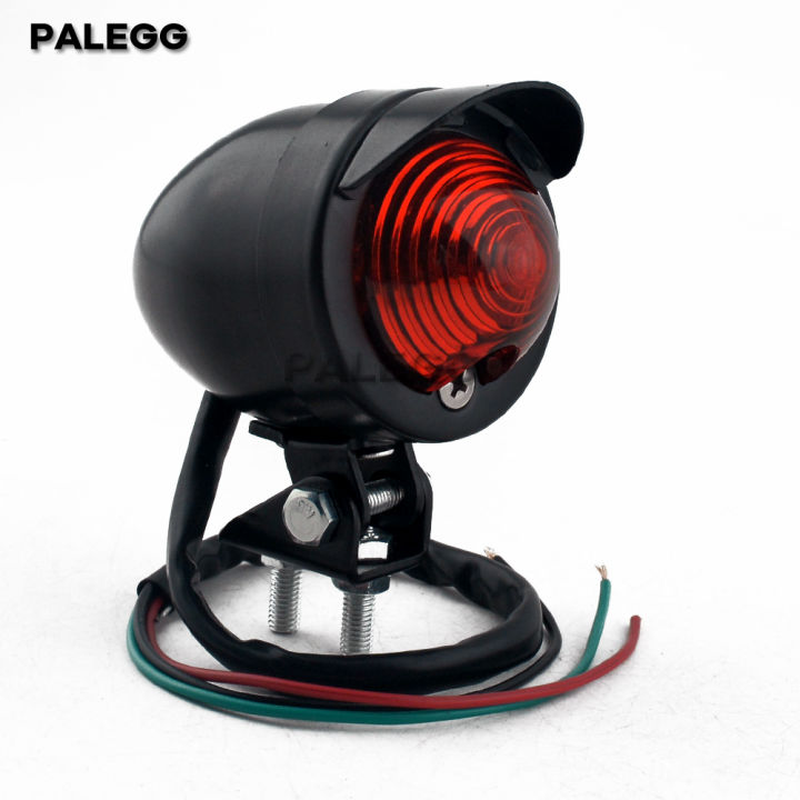 Retro Modified Universal Motorcycle Stop Rear Light Scooter Visor Tail ...