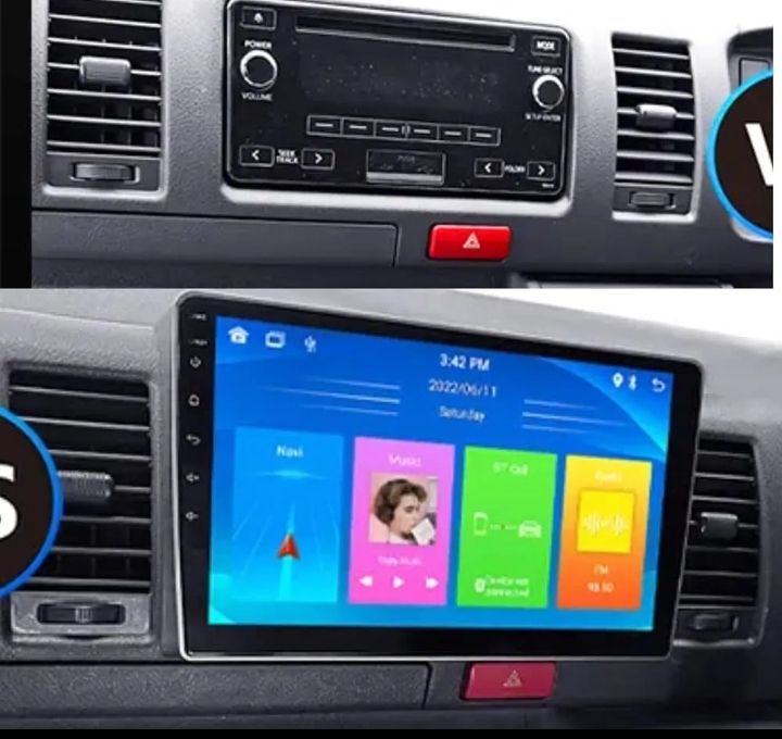 Car Android monitor Toyota Hiace 2004-2021 model | Daraz.com.bd
