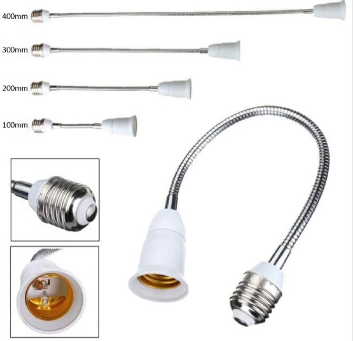 8 Inch 11 inch 15 inch E27/E27 Flexible Extension led Bulb Holder ...