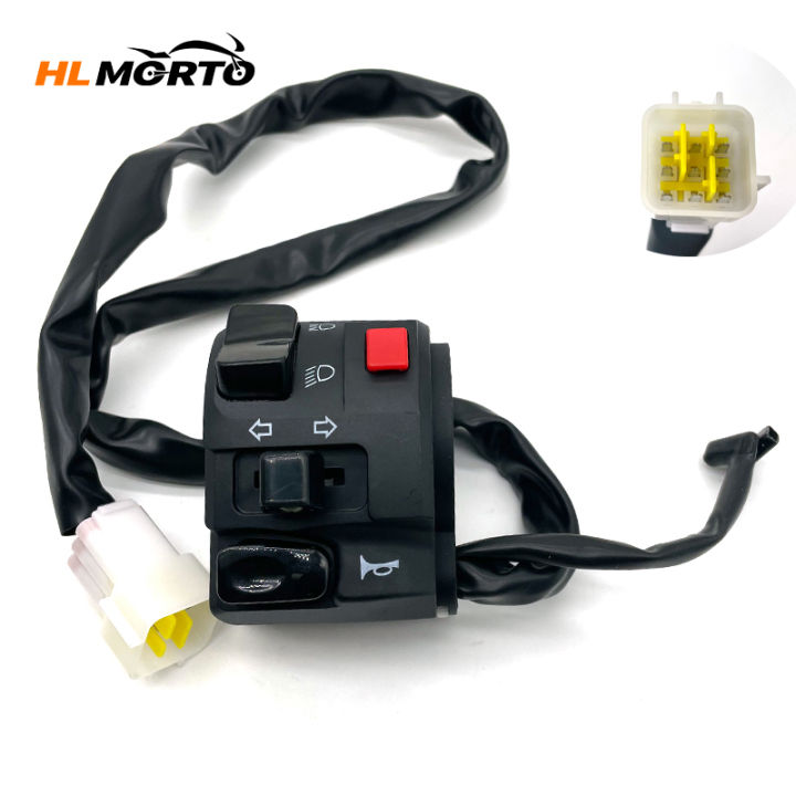 22mm Universal Motorcycle Switches Horn Button Turn Signal Electric Fog ...