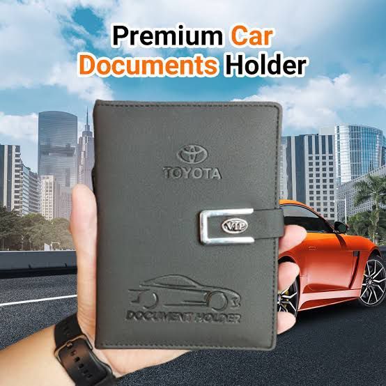 TOYOTA Car Vehicle Documents Holder-BLACK -CAR DOCUMENTS HOLDER,CAR ...