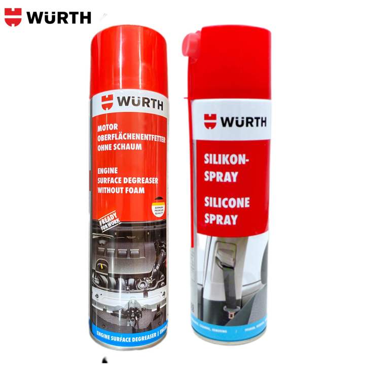 WURTH Engine Degreeser and WURTH Silicon Spary 500ML | Daraz.lk