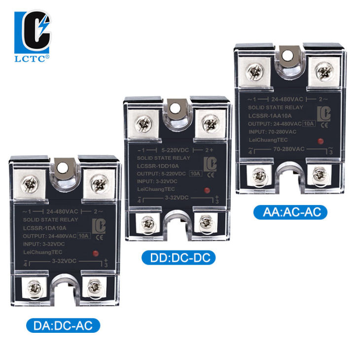 10A 25A 40A 60A 80A 100A 120A SSR Single Phase Solid State Relay DA AA DD 3-32VDC to 24-480VAC ...