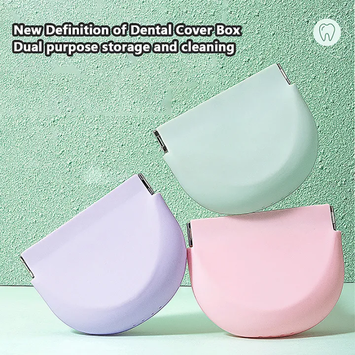 Silicone Retainer Case Denture Storage Invisible Braces Box Mouth Guard ...